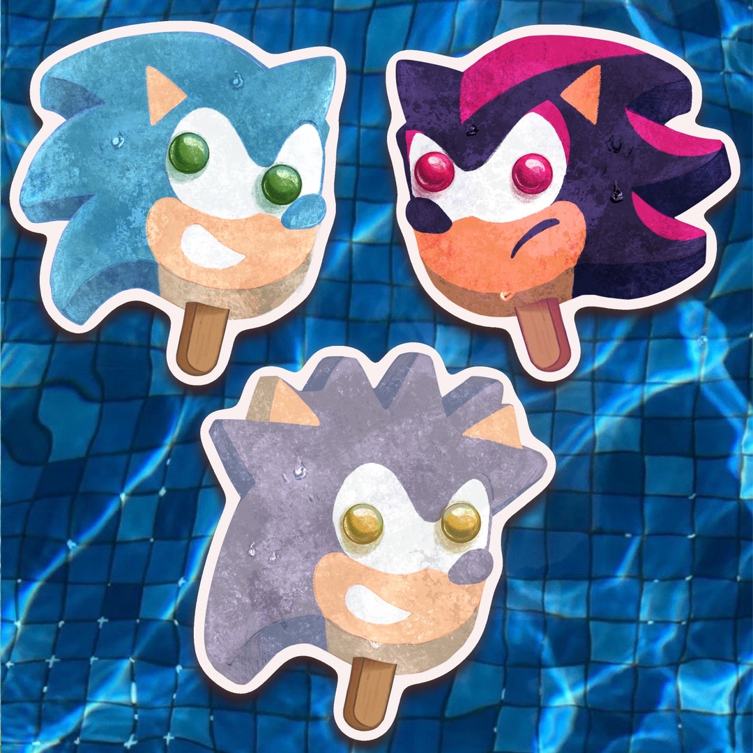 Vinyl Sticker Sonic Popsicle - Etsy