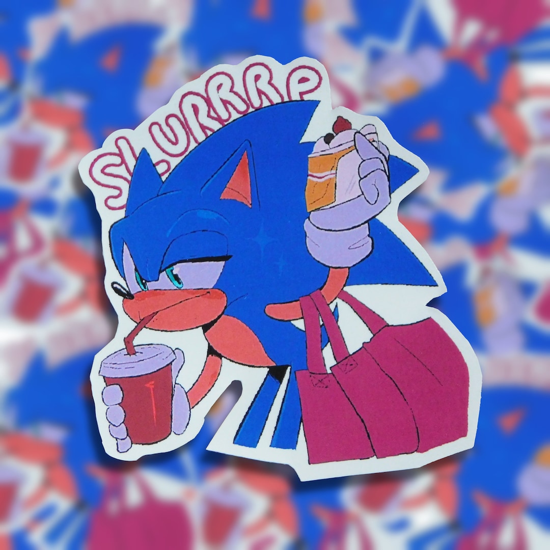 Sonic the Hedgehog Vinyl Sticker - Etsy
