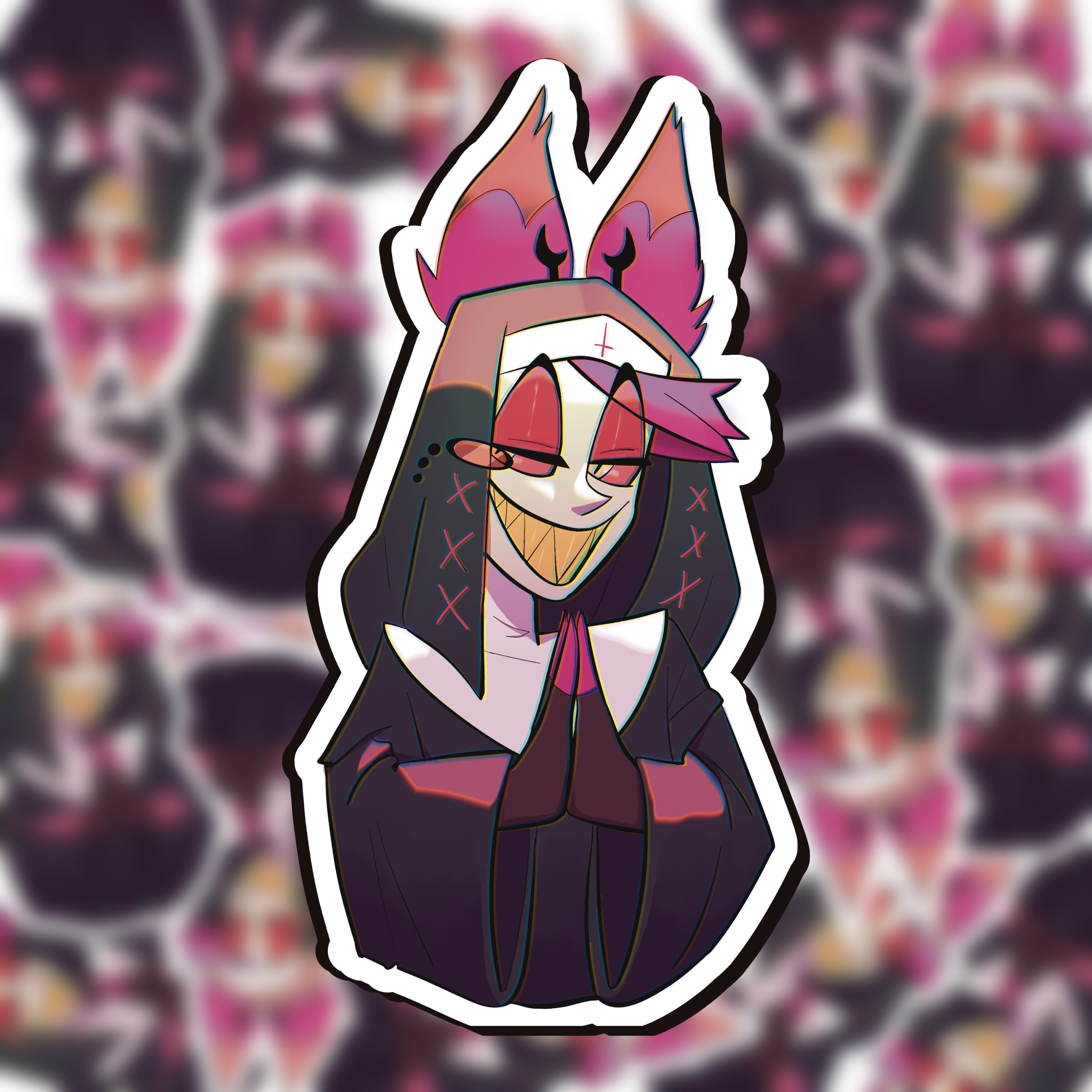Nun Alastor Vinyl Sticker - Etsy