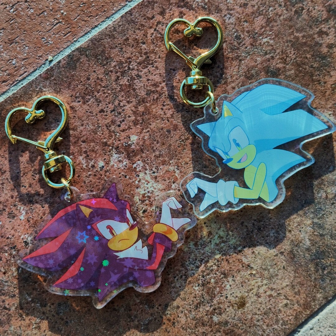 Sonic Keychains Pair - Etsy