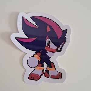 Chibi Shadow the Hedgehog Vinyl Sticker - Etsy