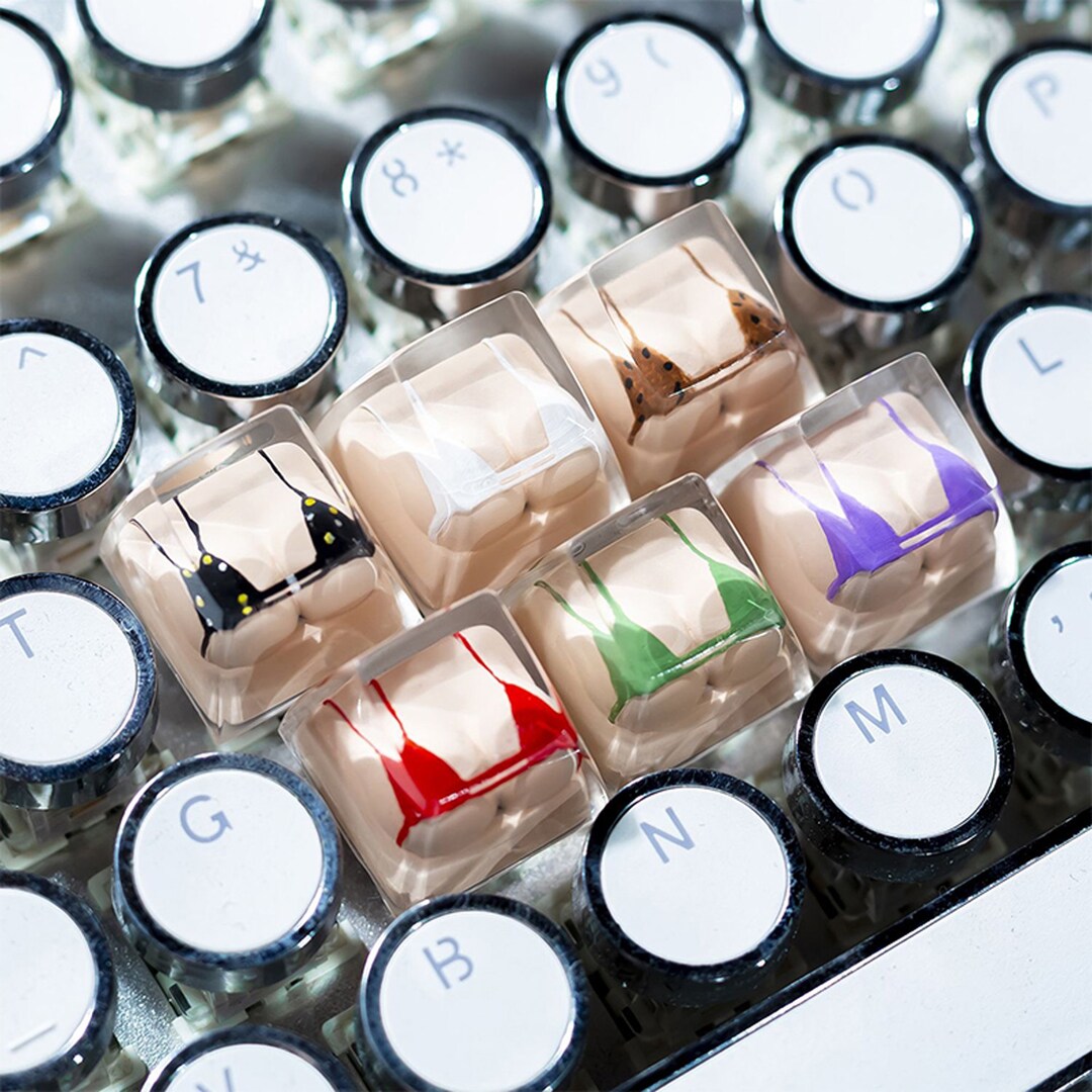 Cute Bikini Bra Keycaps, Colorful Funny Amusing Underwear Keycap ...