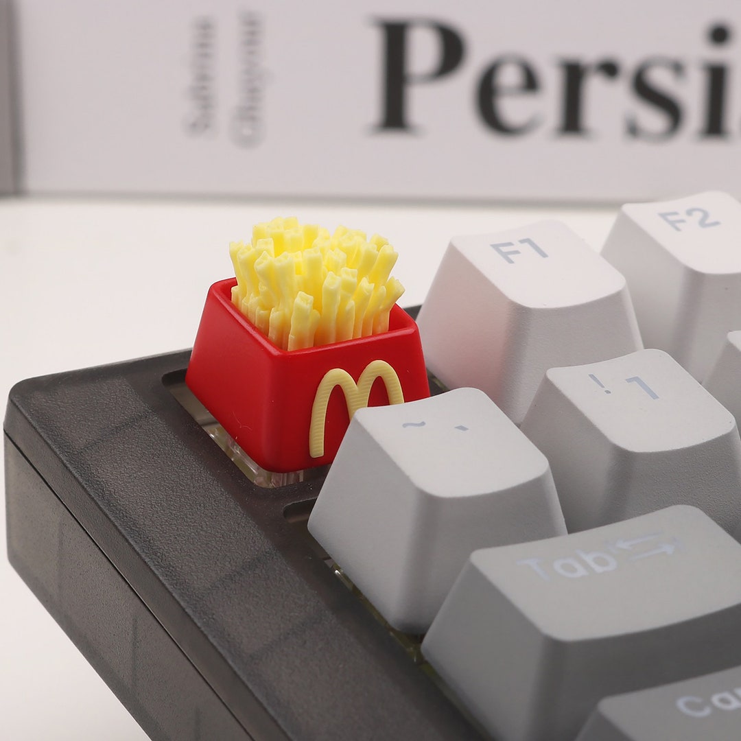 Mcdonald's Chips Keycaps, French Fries Cute Keycaps, Artisan Food ESC ...
