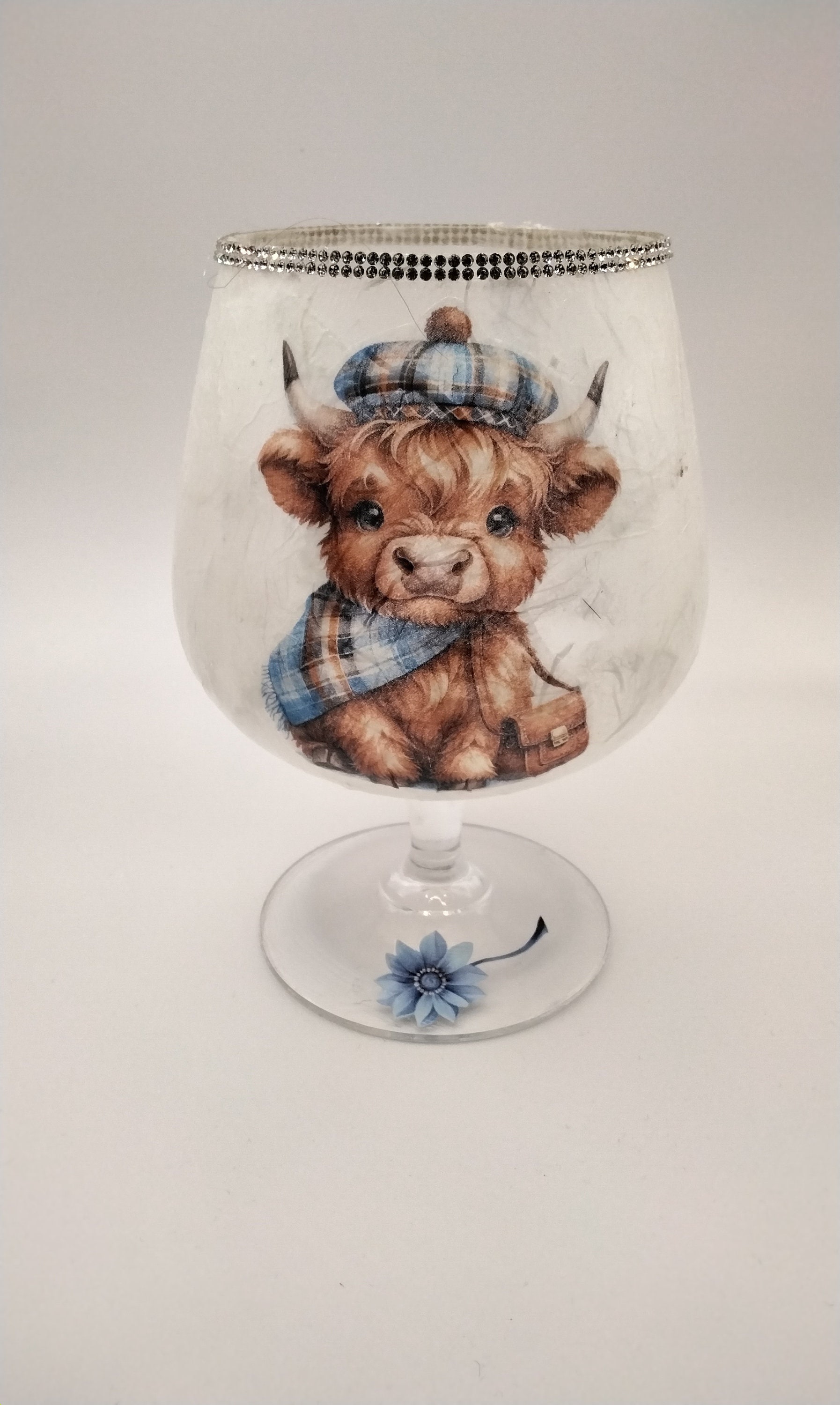 Highland Cow Wine Glass - Etsy