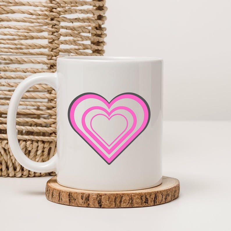 Pink Trinity Adorable Hearts Clipart, Digital Download, High Quality ...