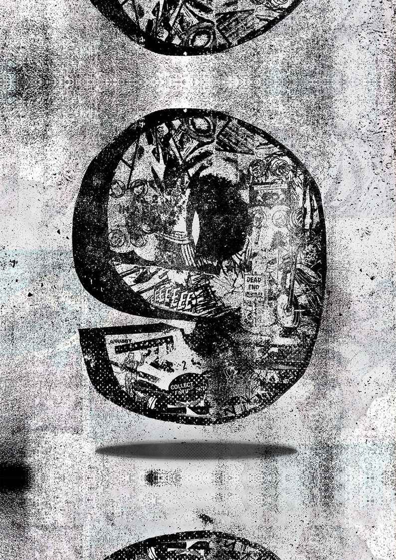 36 Days of Type, Printable Download, Letters, Numbers, Collage, Digital ...