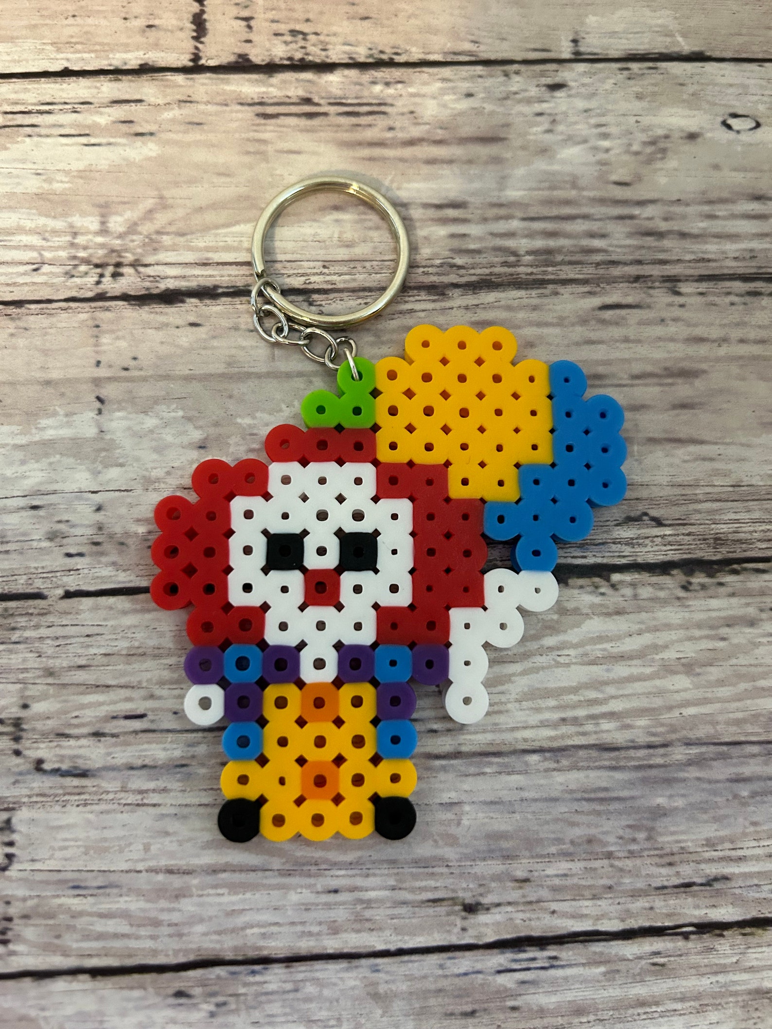 Clown Perler Keychain - Etsy