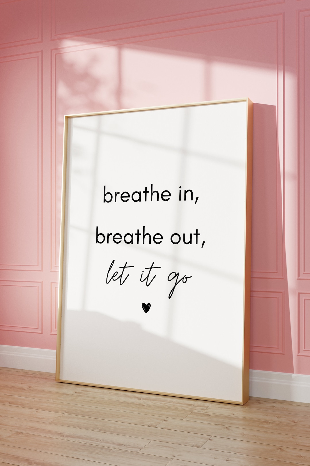 Breathe In, Breathe Out | Mental Health Poster | Motivational Poster ...