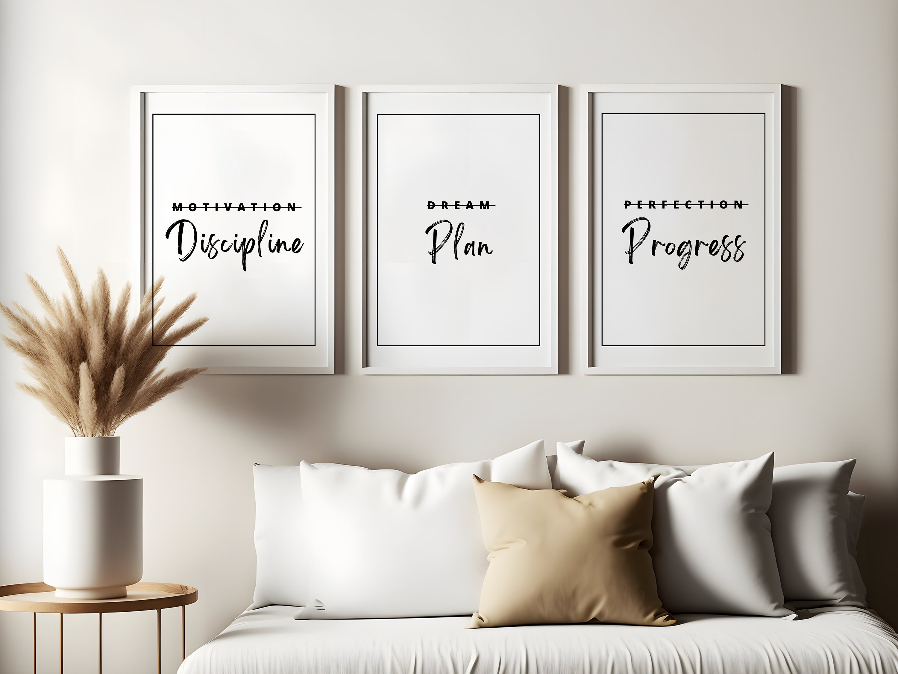 3 Printable Motivational Posters Bundle, Positive Mindset Posters ...