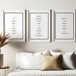 3 Printable Motivational Posters Bundle, Positive Mindset Posters ...