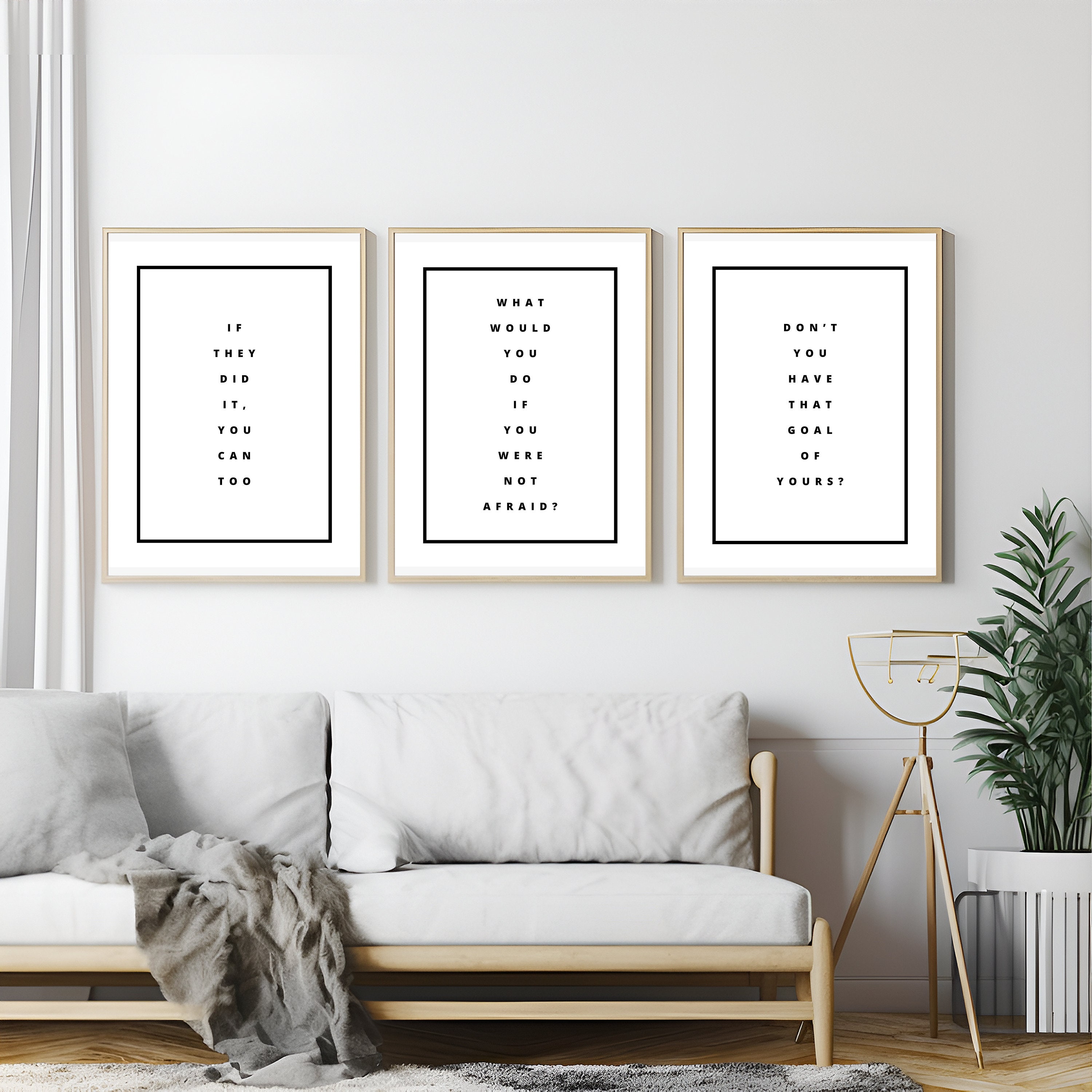 Motivational Poster Bundle: Positive Mindset Art Prints (digital ...