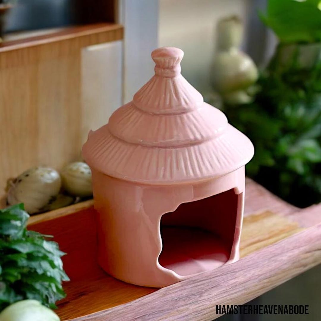 Ceramic Hamster House, Hamster Cage, Unique Hamster Hideout, Hamster ...
