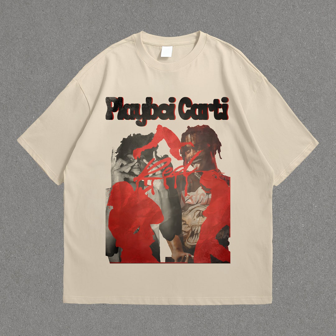 Playboi Carti Shirt Opium Merch Rapper Tee Whole Lotta Red T-shirt ...