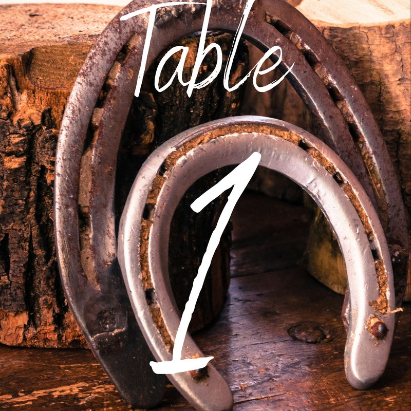 Western Table Number - Etsy