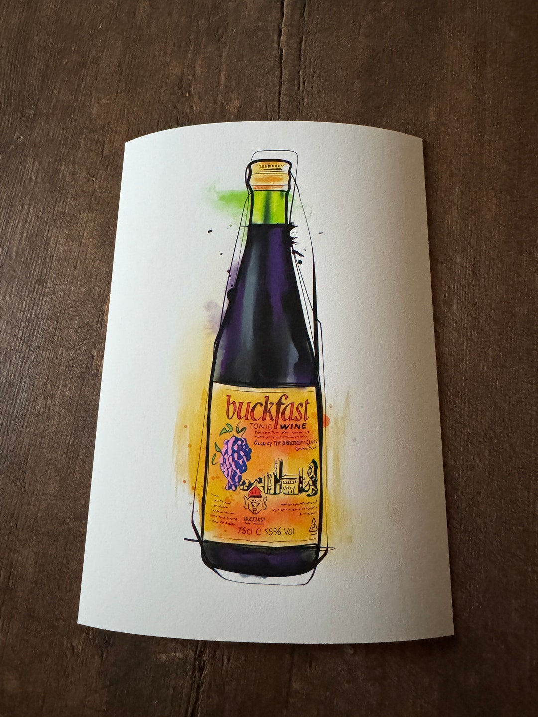 Buckfast Bottle Print - Etsy