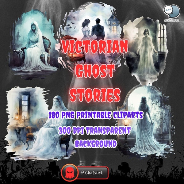 Victorian Ghost Clipart - Etsy