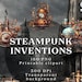 Victorian Steampunk Inventions Mega Pack: 180 Watercolor Clipart, High ...