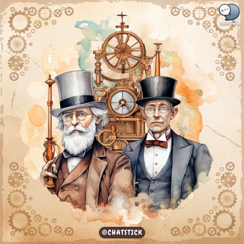 Victorian Inventors Clipart Bundle - 150 PNG Images of Inventive Minds ...