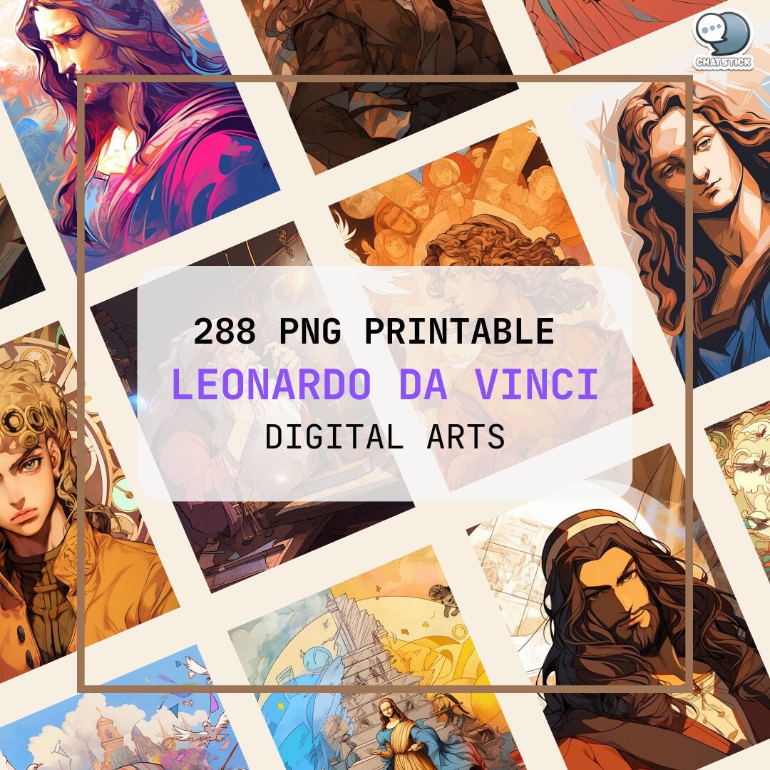 Leonardo Da Vinci Digital Art Poster Wall Art Mega Pack - 288 High ...