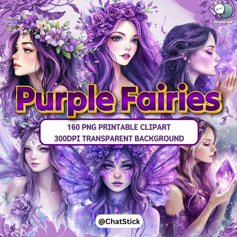 Purple Fairy - Etsy