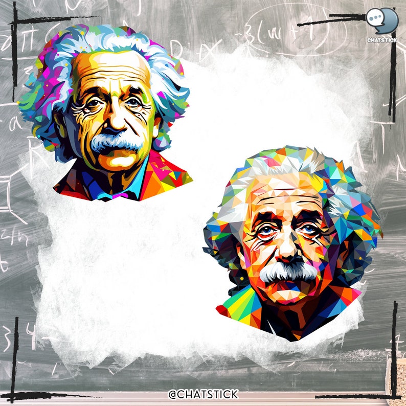 Albert Einstein Science Clipart Pack - 150 Pngs With Transparent ...
