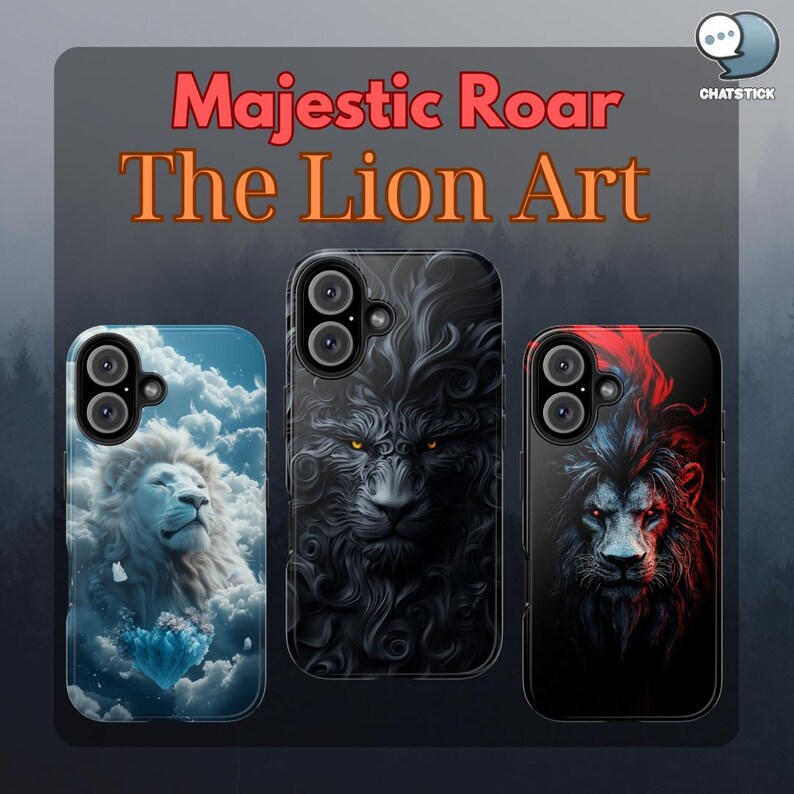 Majestic Roar: the Lion Art Collection Tough Phone Cases (set of 7) for ...