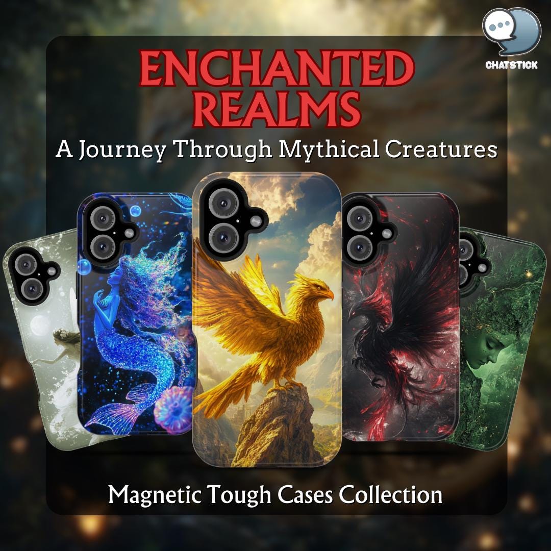 Enchanted Realms: A Journey Through Mythical Creatures Magnetic Tough ...
