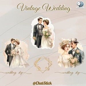 Vintage Wedding Watercolor Clipart Pack - 125 PNG Printable Cliparts ...
