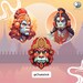 Hanuman Hindu Mythology Digital Sticker Pack 160 PNG Printable Cliparts ...