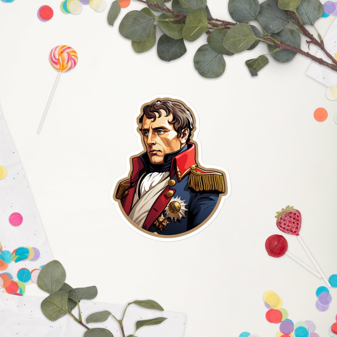 180 Napoleon Bonaparte Digital Stickers Clipart Pack Historical Icon in ...