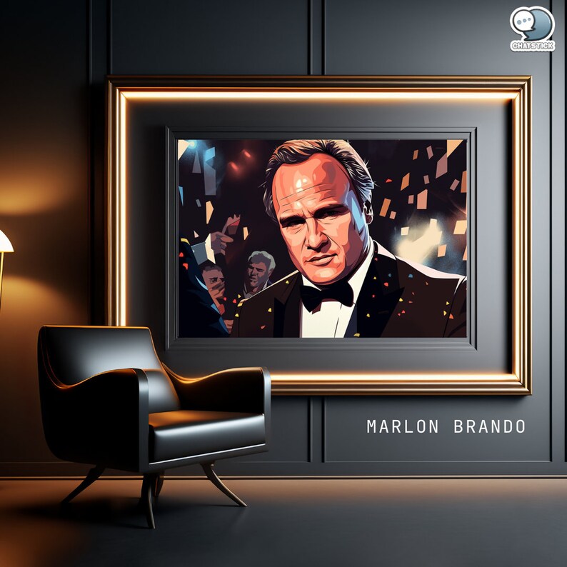 Marlon Brando Digital Art Posters Mega Pack - 448 High-resolution PNG ...