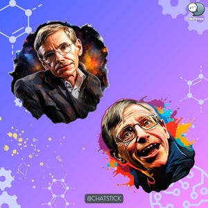 Stephen Hawking Digital Sticker Clipart Pack - 100 Printable PNG ...