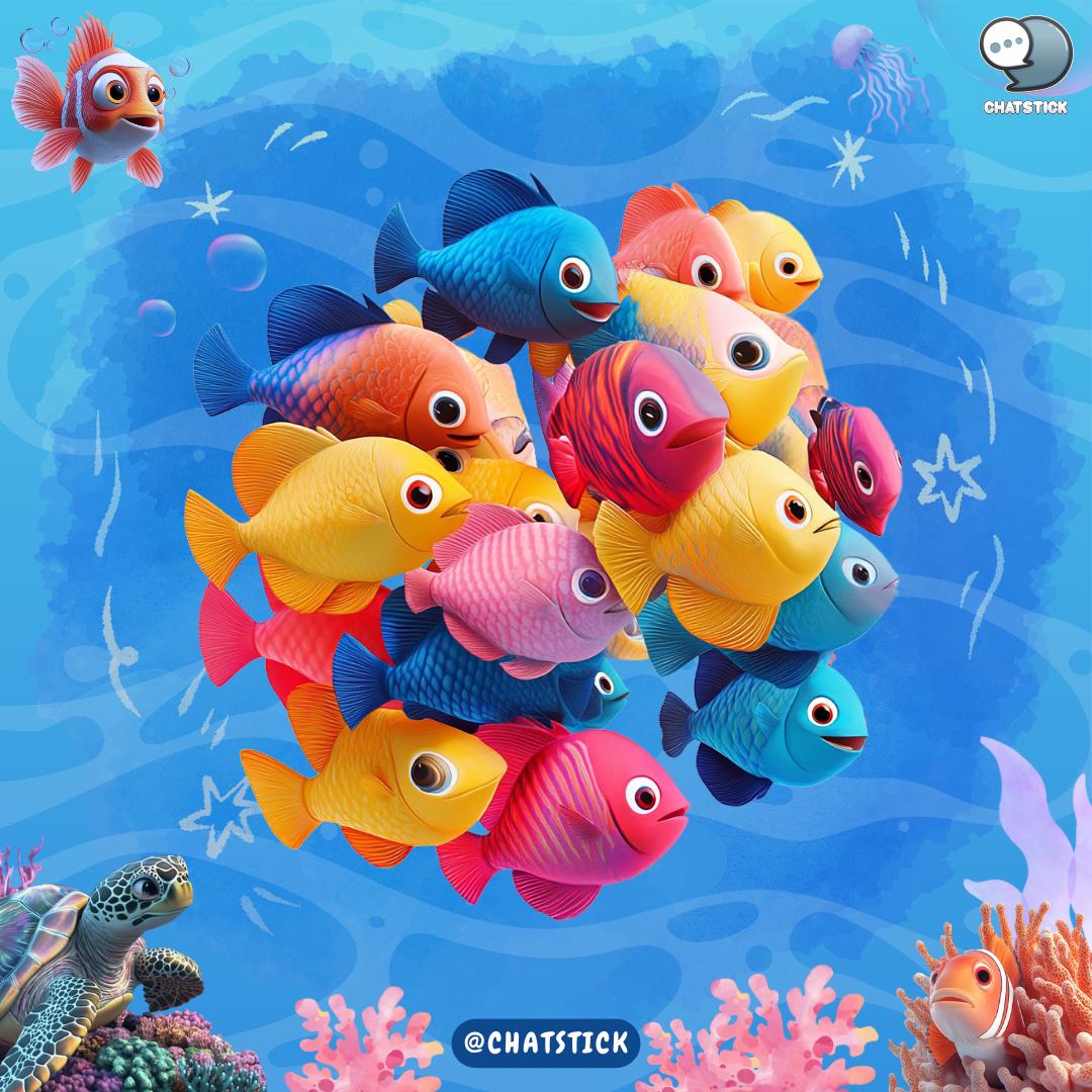 Underwater World 3D Clipart Pack - 150 Ocean-themed Pngs With Fish ...