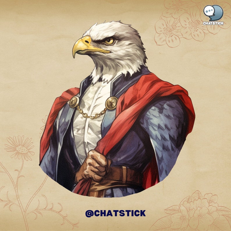 Watercolor Mega Pack of Victorian Vintage Eagle Superhero Clipart 200 ...