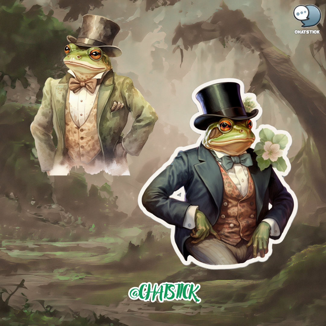 Victorian Frog Clipart Pack: 140 Vintage Style Watercolor Cliparts ...