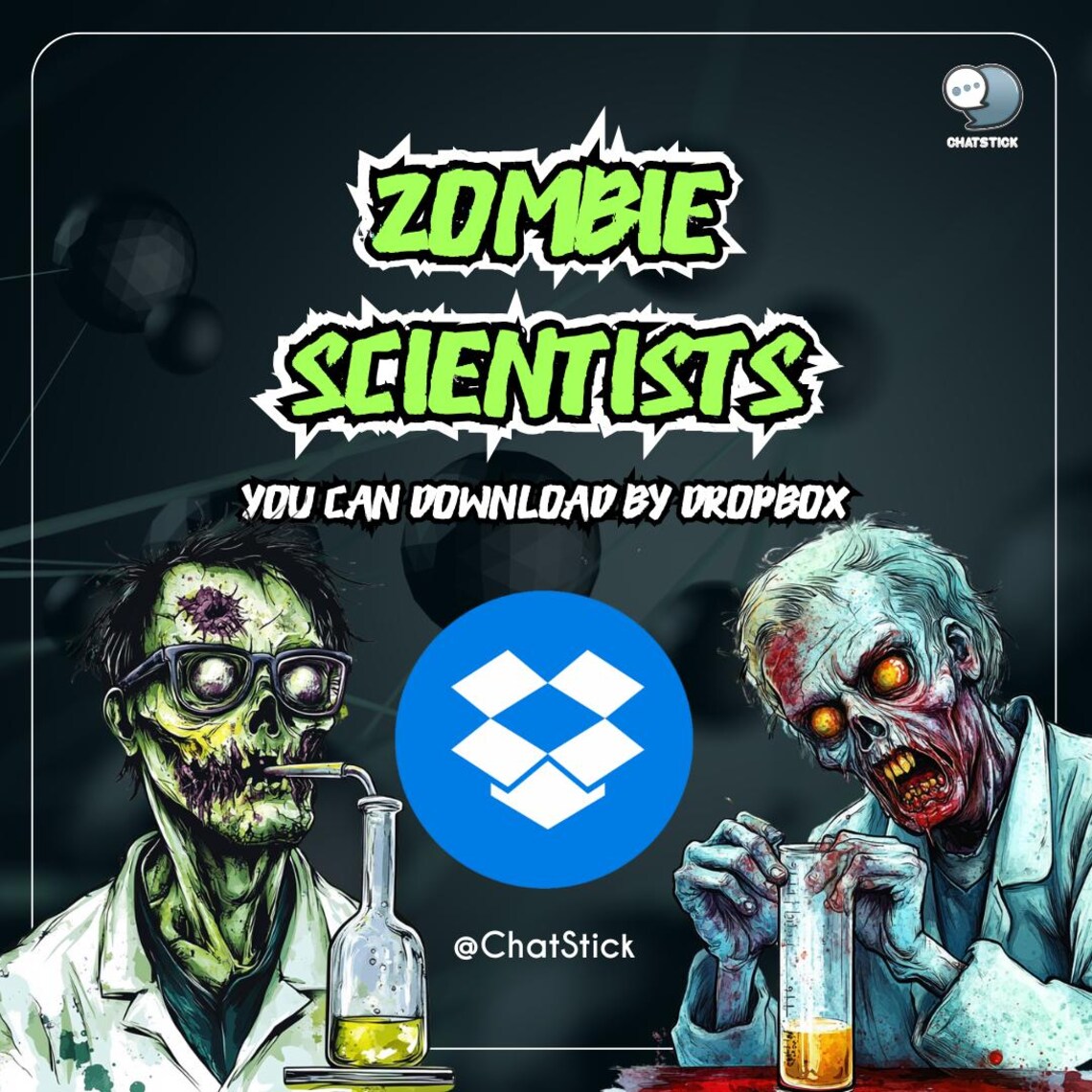 160 Zombie Scientist Clipart Bundle – Undead Lab Coat Characters ...