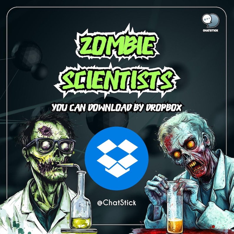 160 Zombie Scientist Clipart Bundle – Undead Lab Coat Characters ...