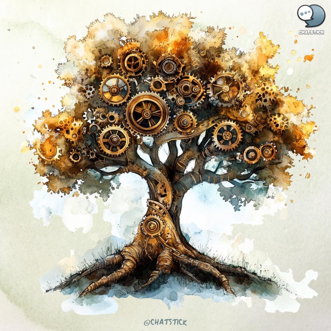 Steampunk Forests Digital Clipart Pack - 160 High-quality Pngs, Nature ...