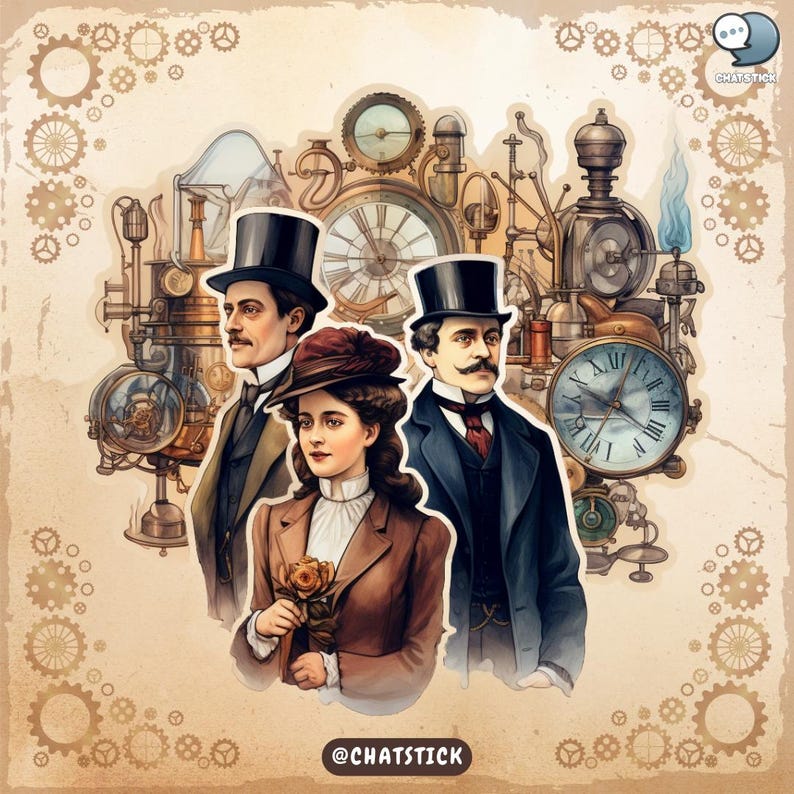Victorian Inventors Clipart Bundle - 150 PNG Images of Inventive Minds ...