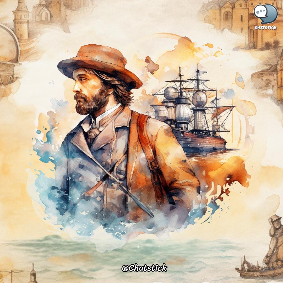 150 Historic Exploration Cliparts - Victorian Adventure, Vintage Ships ...