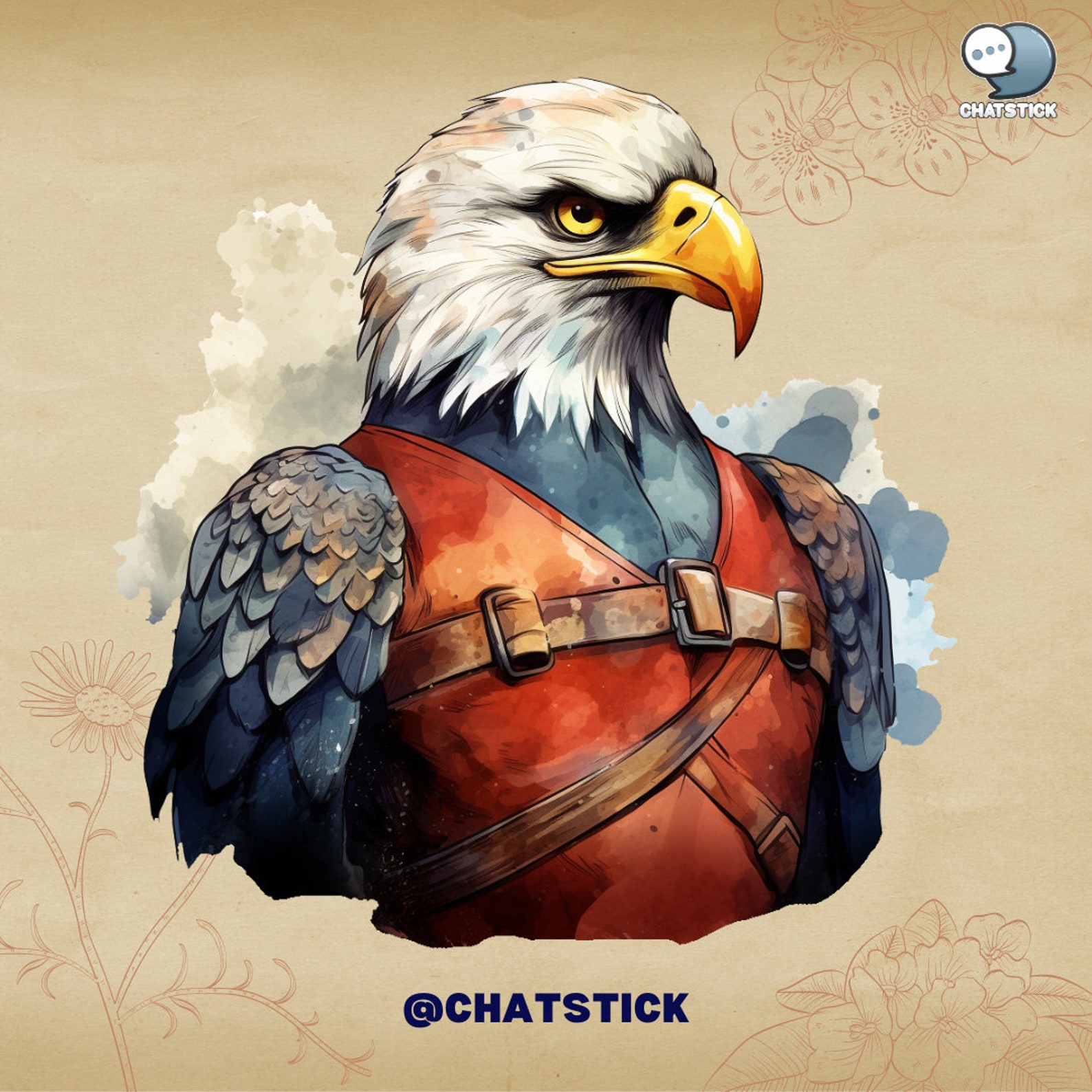 Watercolor Mega Pack of Victorian Vintage Eagle Superhero Clipart 200 ...