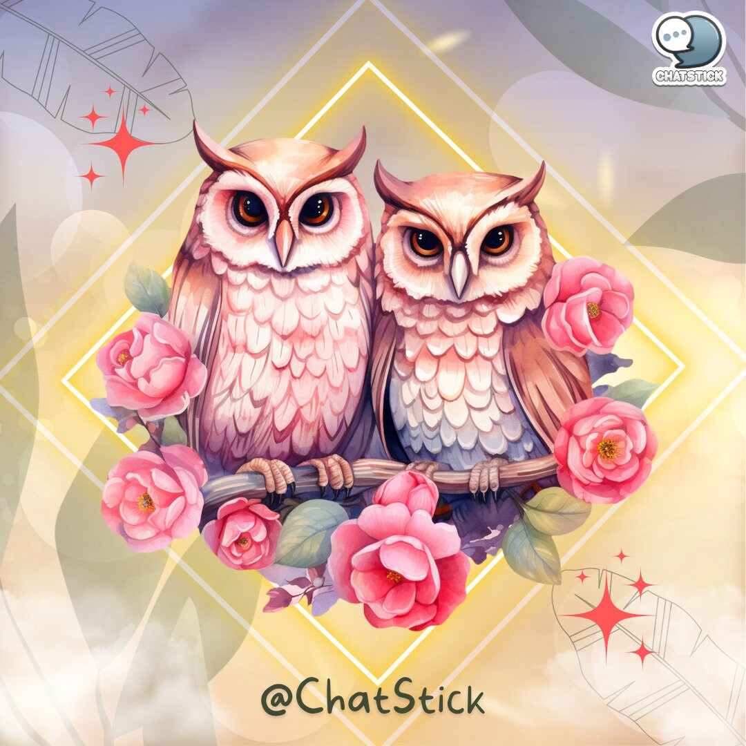 Floral Owls Watercolor Clipart Mega Pack 220 PNG, 3200x3200, Owl Images ...