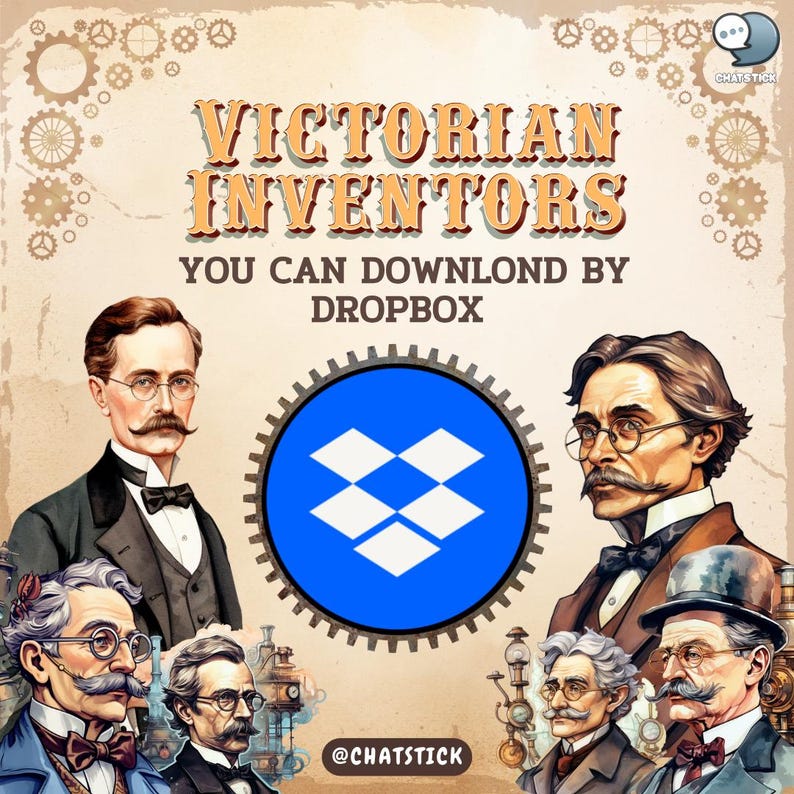 Victorian Inventors Clipart Bundle - 150 PNG Images of Inventive Minds ...