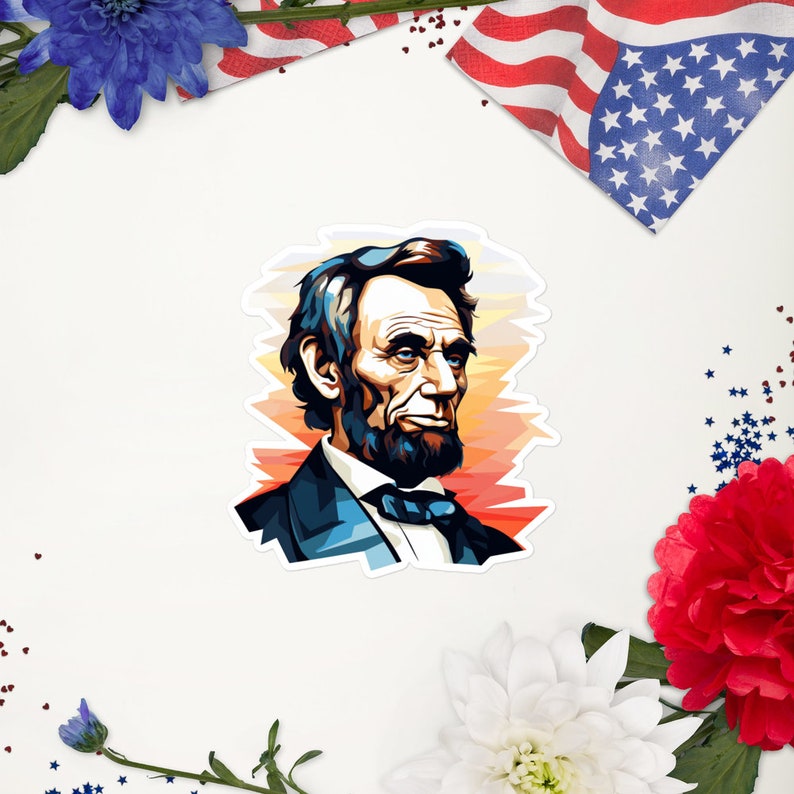 160 Abraham Lincoln Stickers Mega Pack - PNG, JPG, SVG - Presidential ...