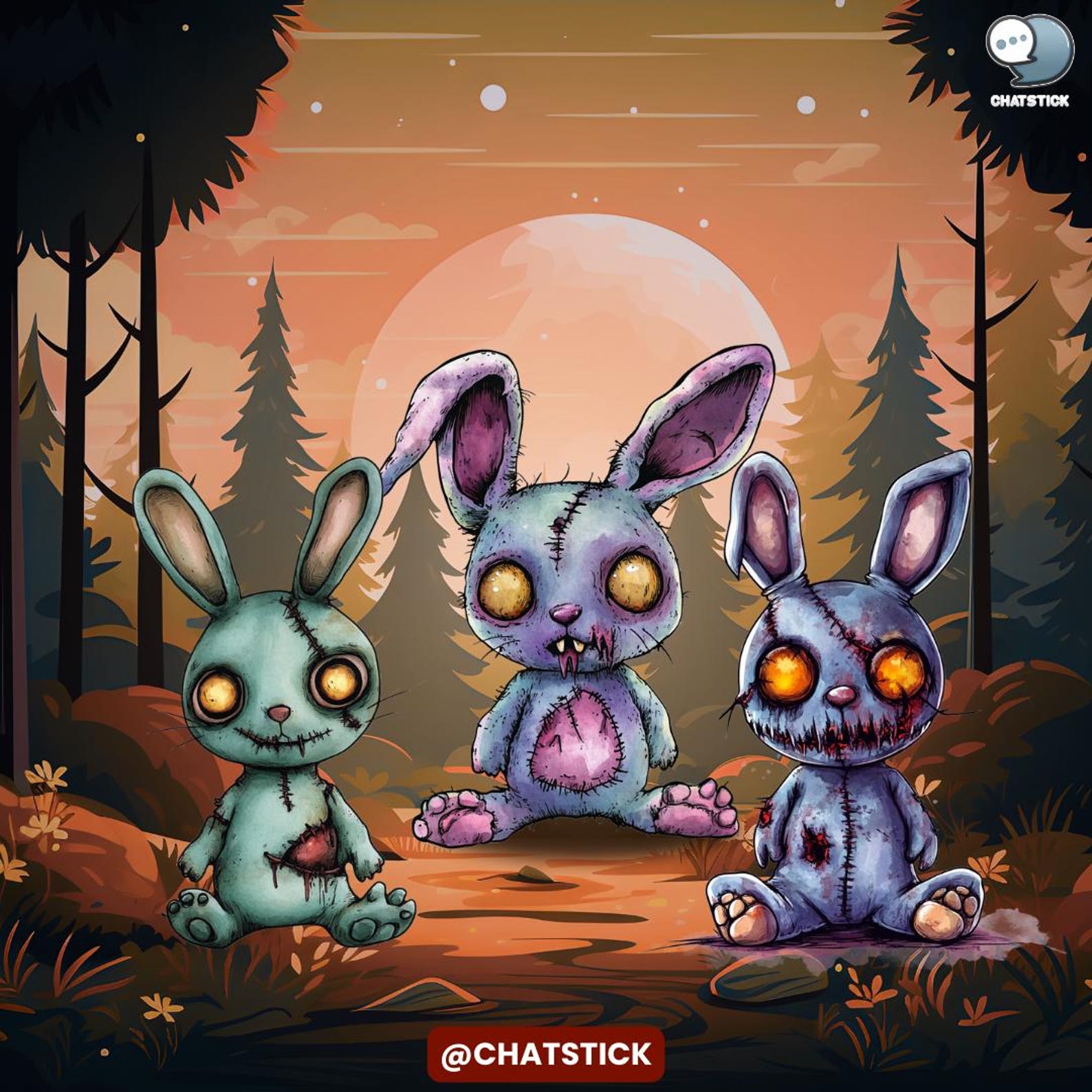Zombie Pets Clipart Bundle | 160 Cute & Creepy Undead Cats, Dogs, and ...