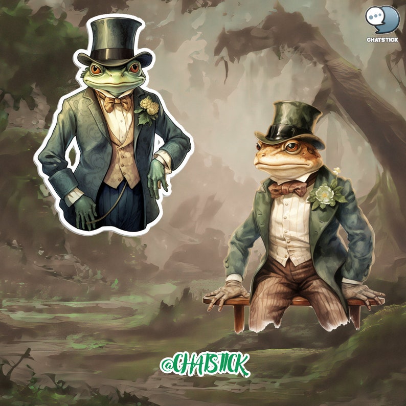 Victorian Frog Clipart Pack: 140 Vintage Style Watercolor Cliparts ...