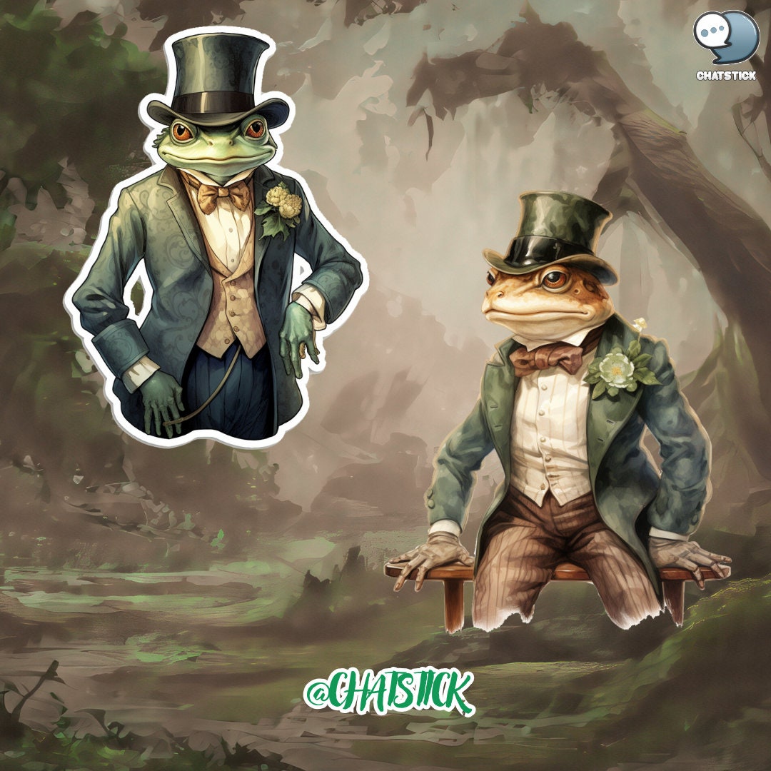 Victorian Frog Clipart Pack: 140 Vintage Style Watercolor Cliparts ...