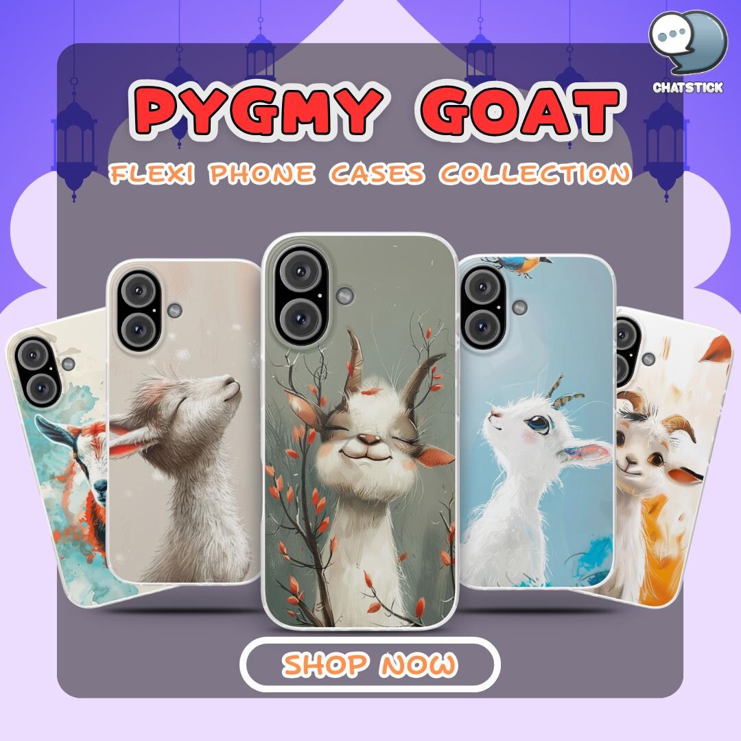 Cute Pygmy Goat Flexi Phone Case Collection Set 8 - iPhone 16 Pro Max ...