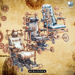 Steampunk Medical Devices Clipart Pack - 160 Vintage Tools in 300 DPI ...