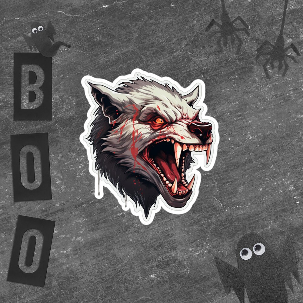 150 Werewolf Digital Stickers Clipart Pack Moonlit Mythical Creatures ...